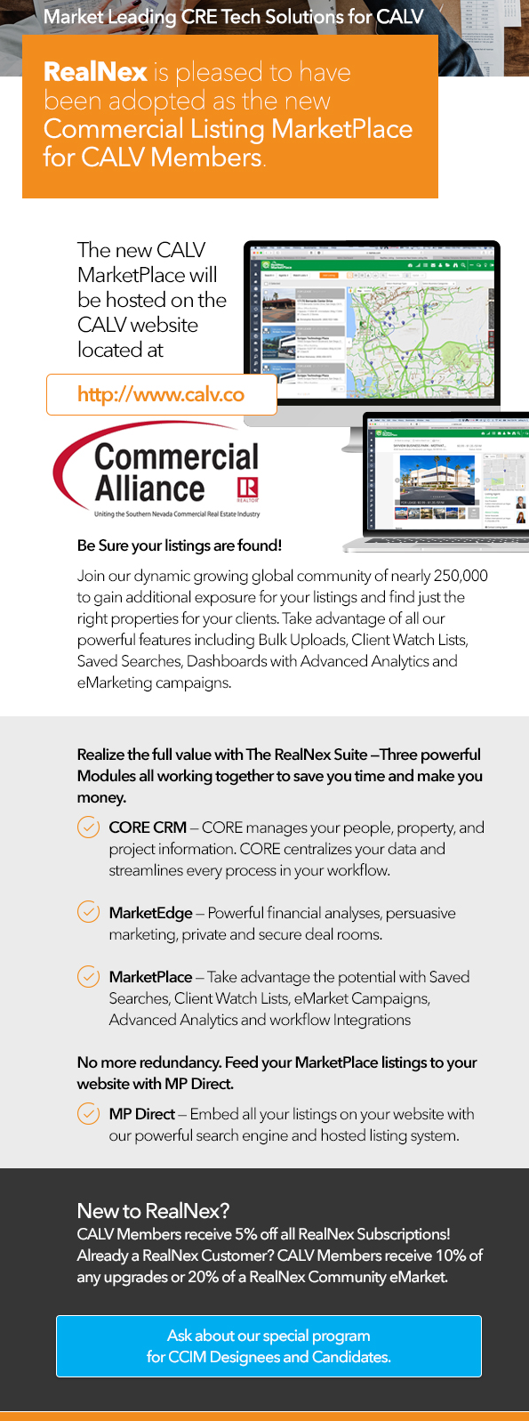 RealNex solutions for CALV